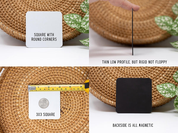 Personalized Teacher 3x3 Flat Fridge Magnet, Locker Magnet ...